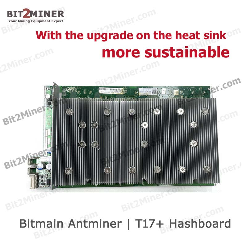 BITMAIN ANTMINER T17+ HASHBOARD BITCOIN BTC BCH WITH HEAT SINK UPGRADE ...